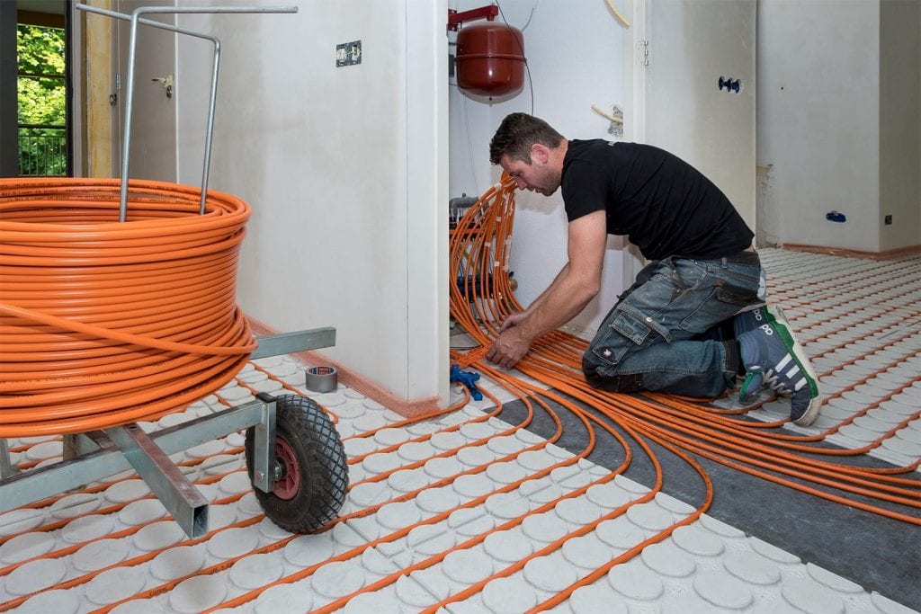 Lage opbouw vloerverwarming | 20mm | 25kg per m2 | Variokomp